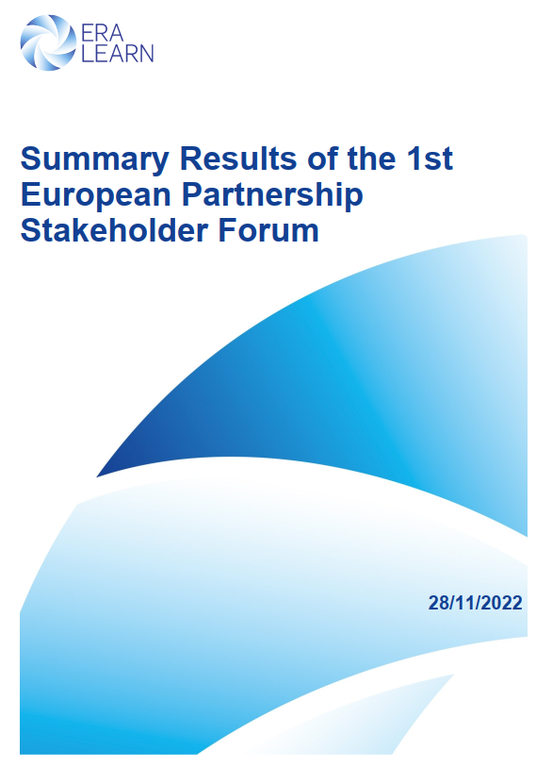Partnership Stakeholder Forum results — ERA-LEARN